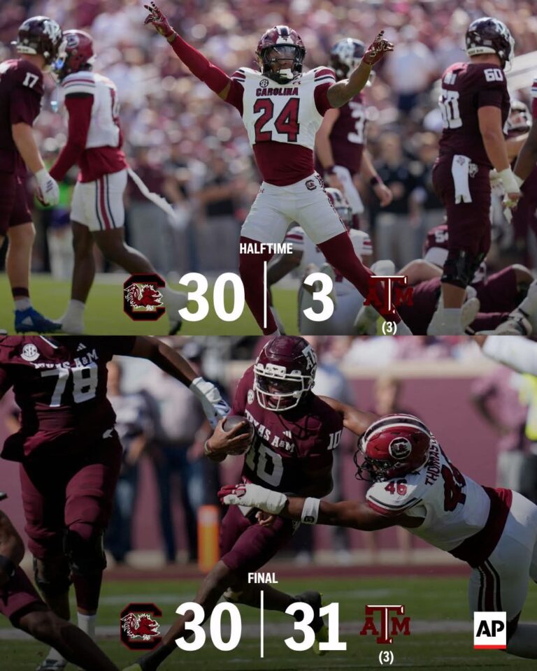 How the Gamecocks Blew a 27-Point Lead: 5 Key Plays That Cost South ...