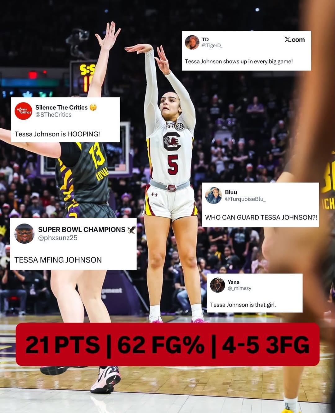 “Who Can Guard Tessa?”: Tessa Johnson Breaks Kim Mulkey, Shocks LSU and ...